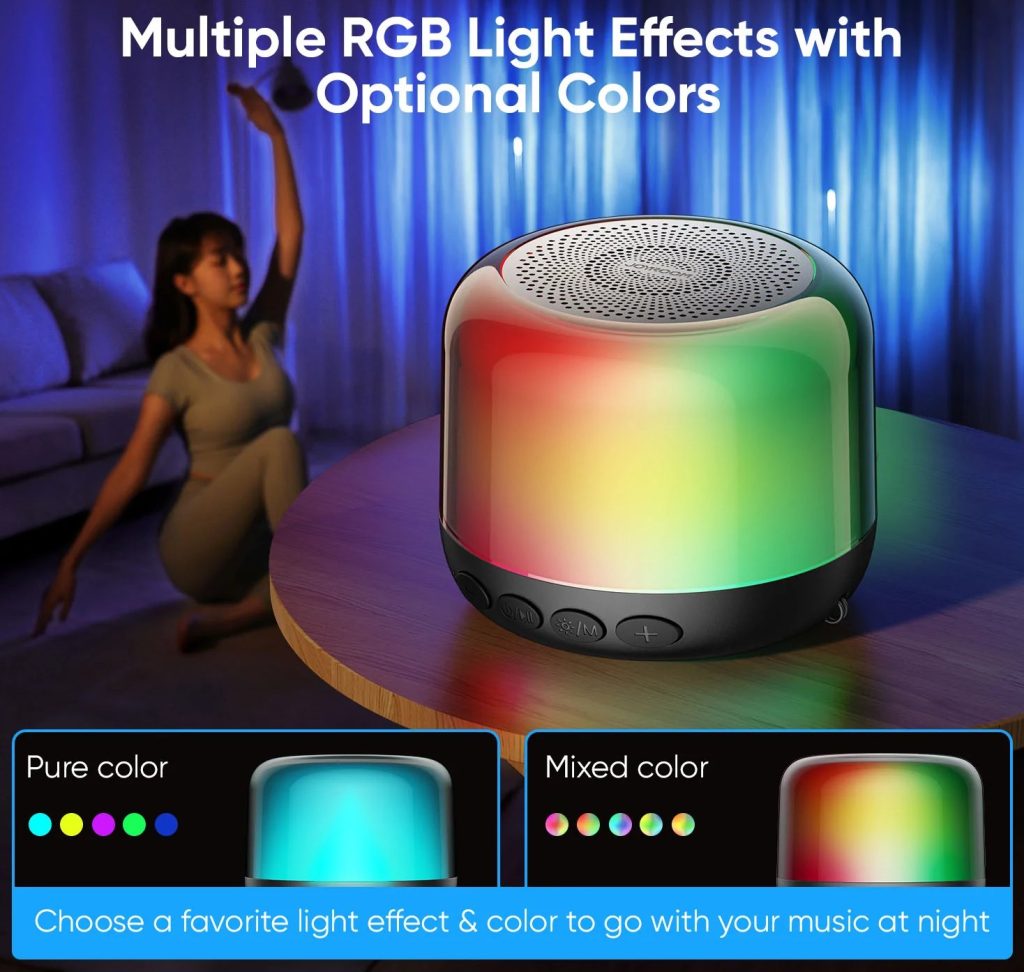 JR-ML03 Transparent Bluetooth Wireless Speaker with Light - Tech4U