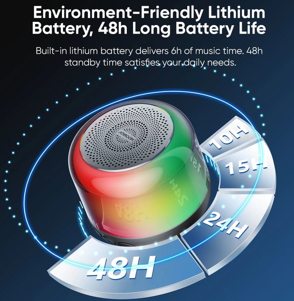 JR-ML03 Transparent Bluetooth Wireless Speaker with Light - Tech4U